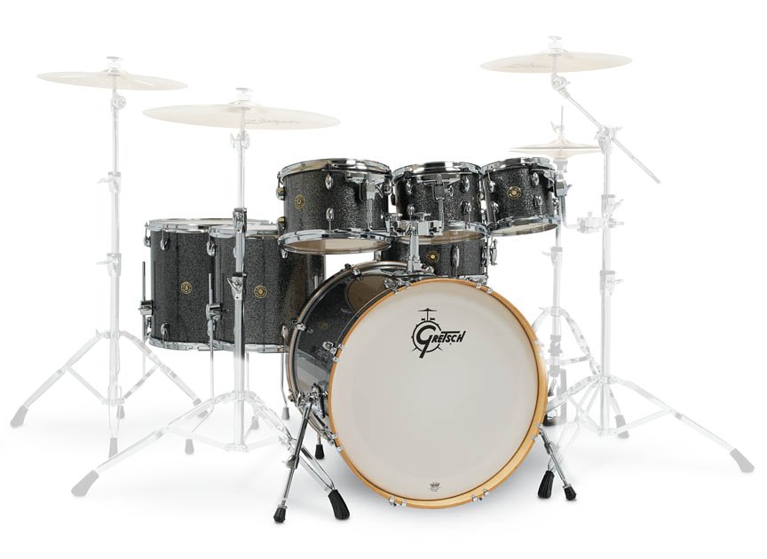 Gretsch Catalina Maple 6-Piece Shell Pack – Black Stardust Finish, Fre ...