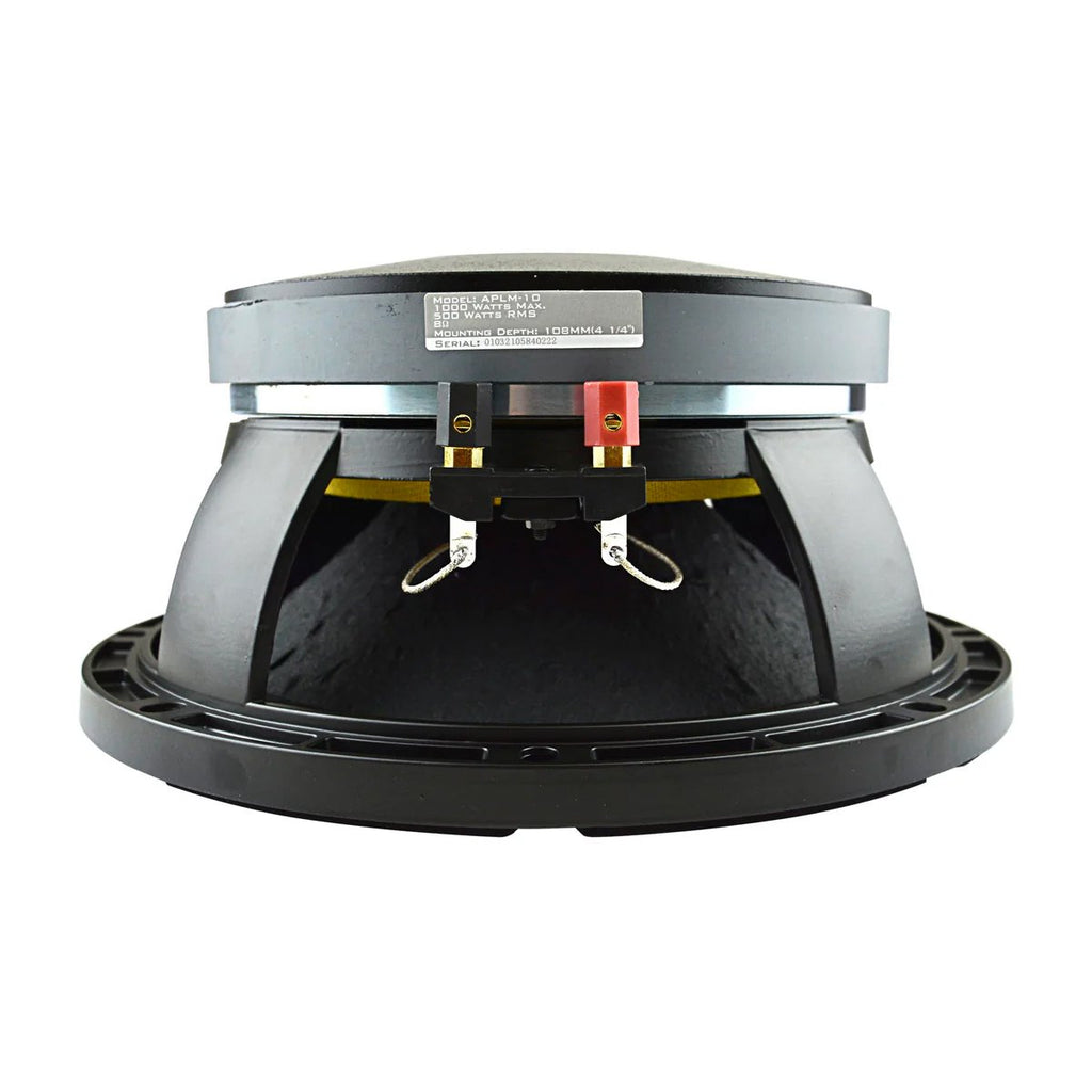 Audiopipe Low Mid Frequency Midrange Speaker 8 Ohm 500W RMS APLMB-10 ...
