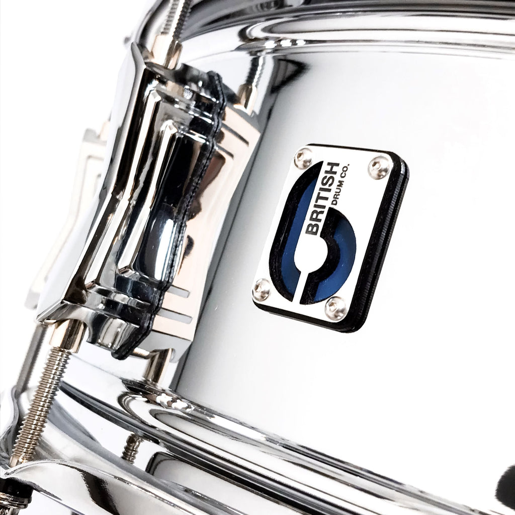 British Drum Co Bluebird 6″×14″ Chrome‑Over‑Brass Snare Drum ...