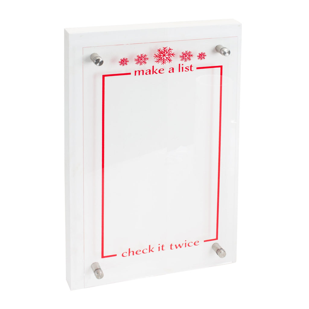 Melrose Christmas List Acyrlic Sign 15.5"L – Sweetheart Deals