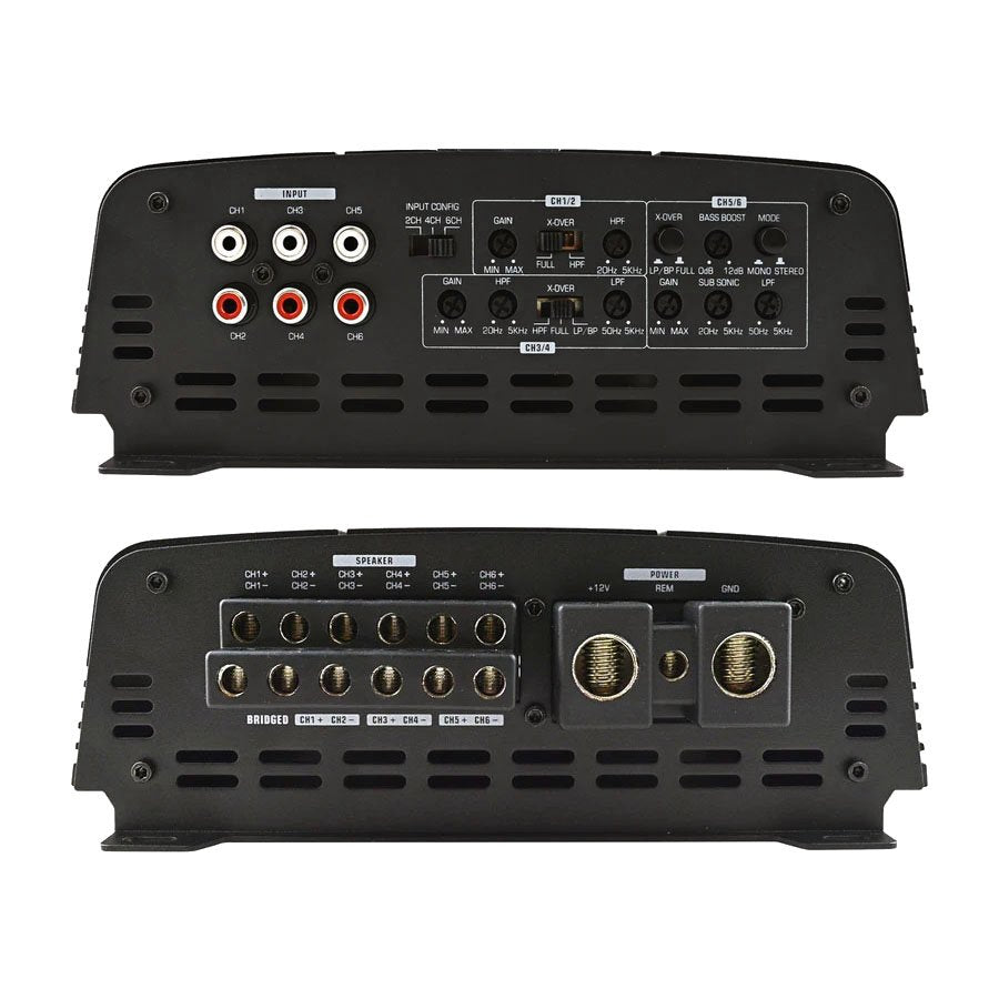 Audiopipe 6 Channel Class D 3000 Watts High Power Car Amplifier - APHD ...