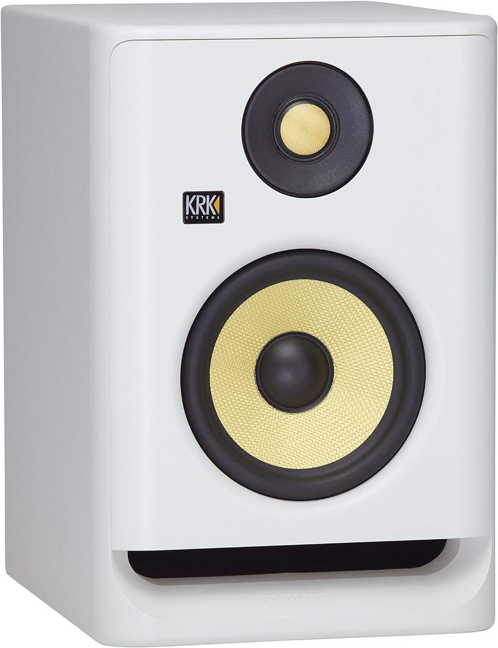 KRK RP5 Rokit 5 G4 Professional Bi-Amp 5" Powered Studio Monitor - Whi ...