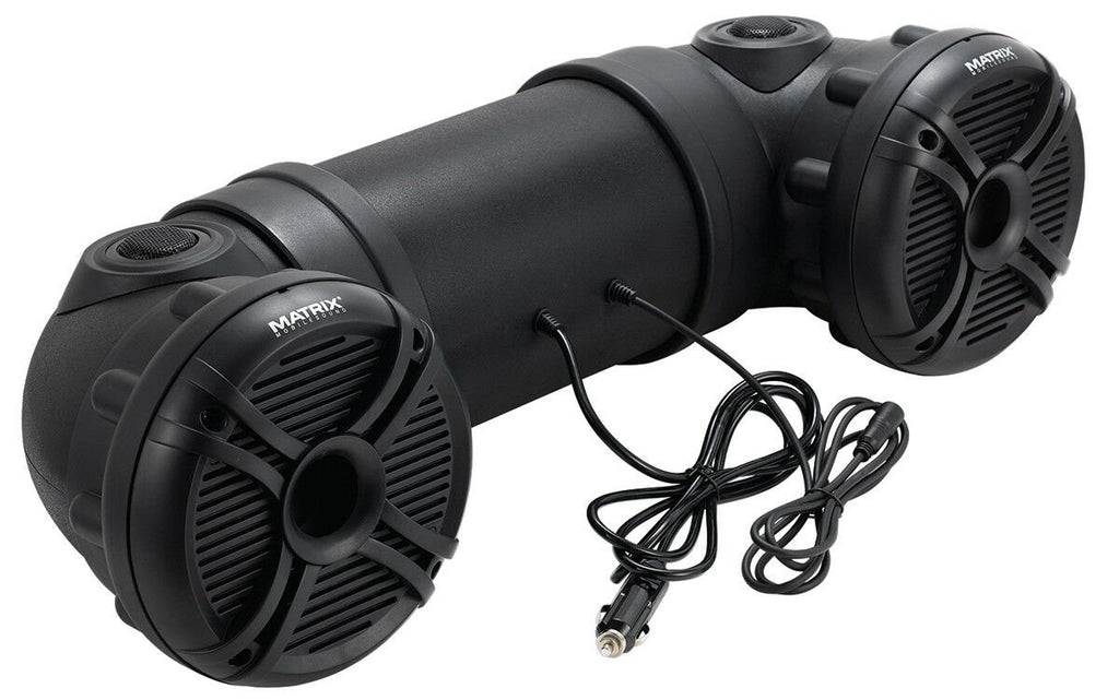 Matrix ATVX65B 6.5-in 450W 2-Way Bluetooth ATV/Marine Amplified System ...