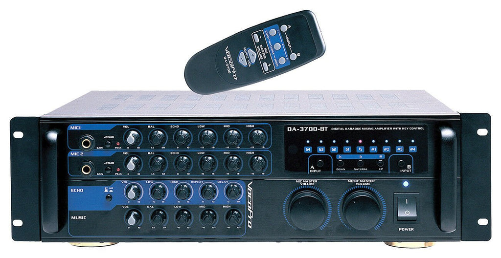 VocoPro DA3700BT Digital Key Control Vocal Mixing Amplifier w/Bluetoot ...
